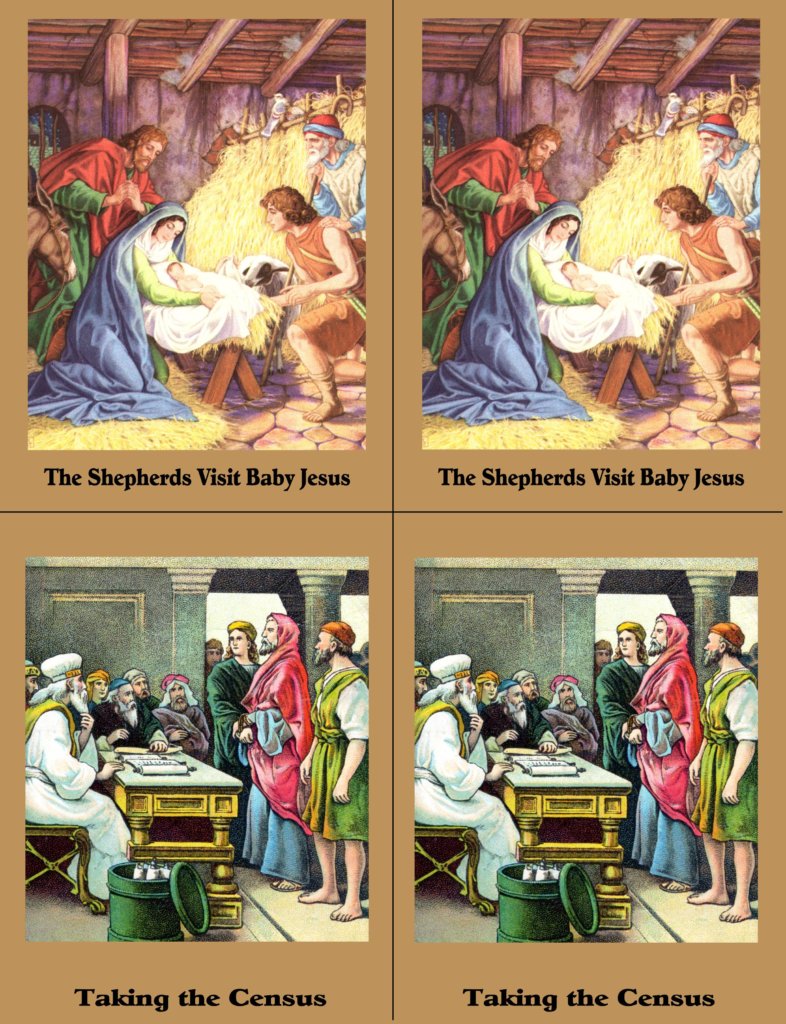 Christmas Concentration Cards Set 5 - The Scripture Lady