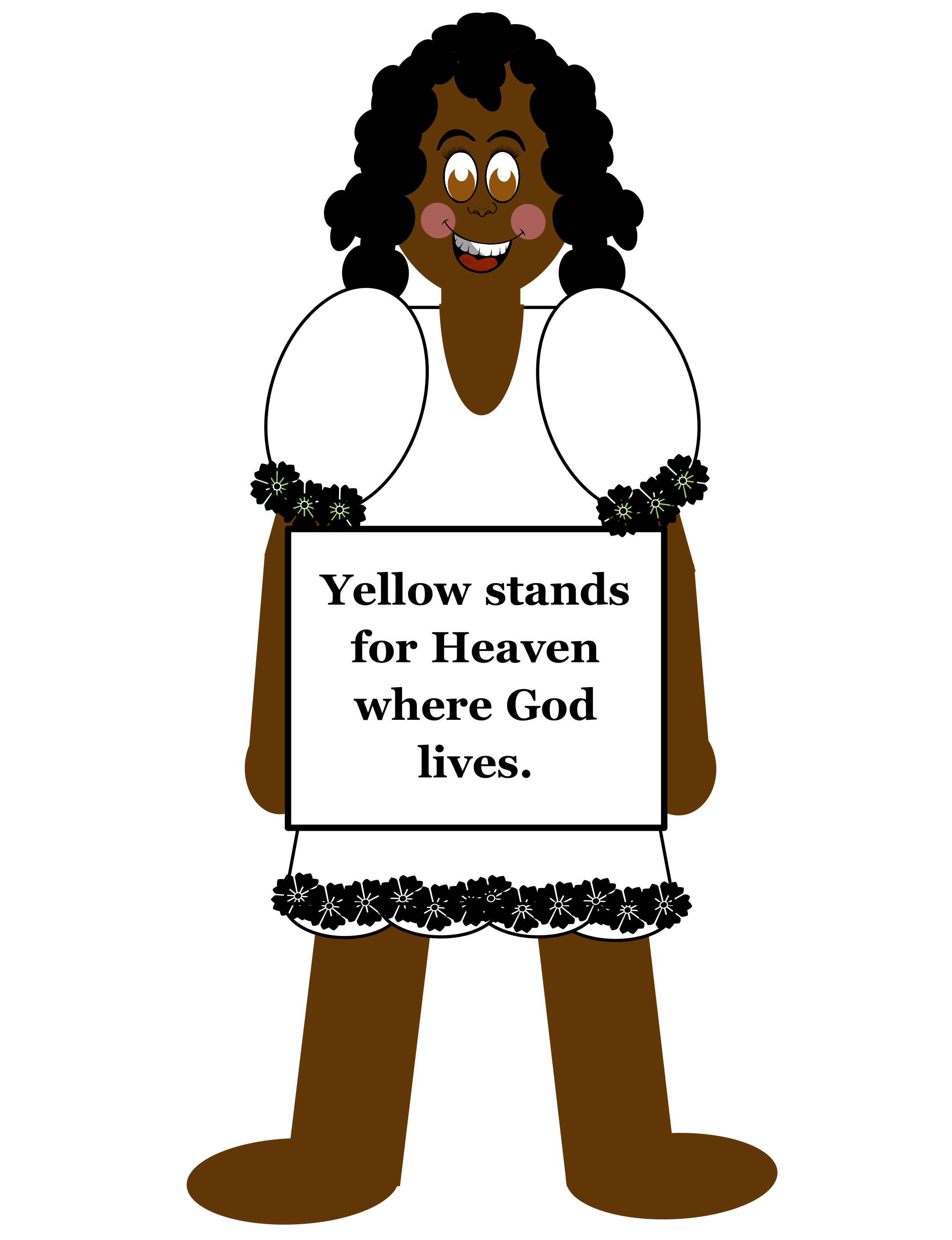 Children For Wordless Book Colors Yellow To Color The Scripture Lady Children For Wordless Book Colors Yellow To Color The Scripture Lady